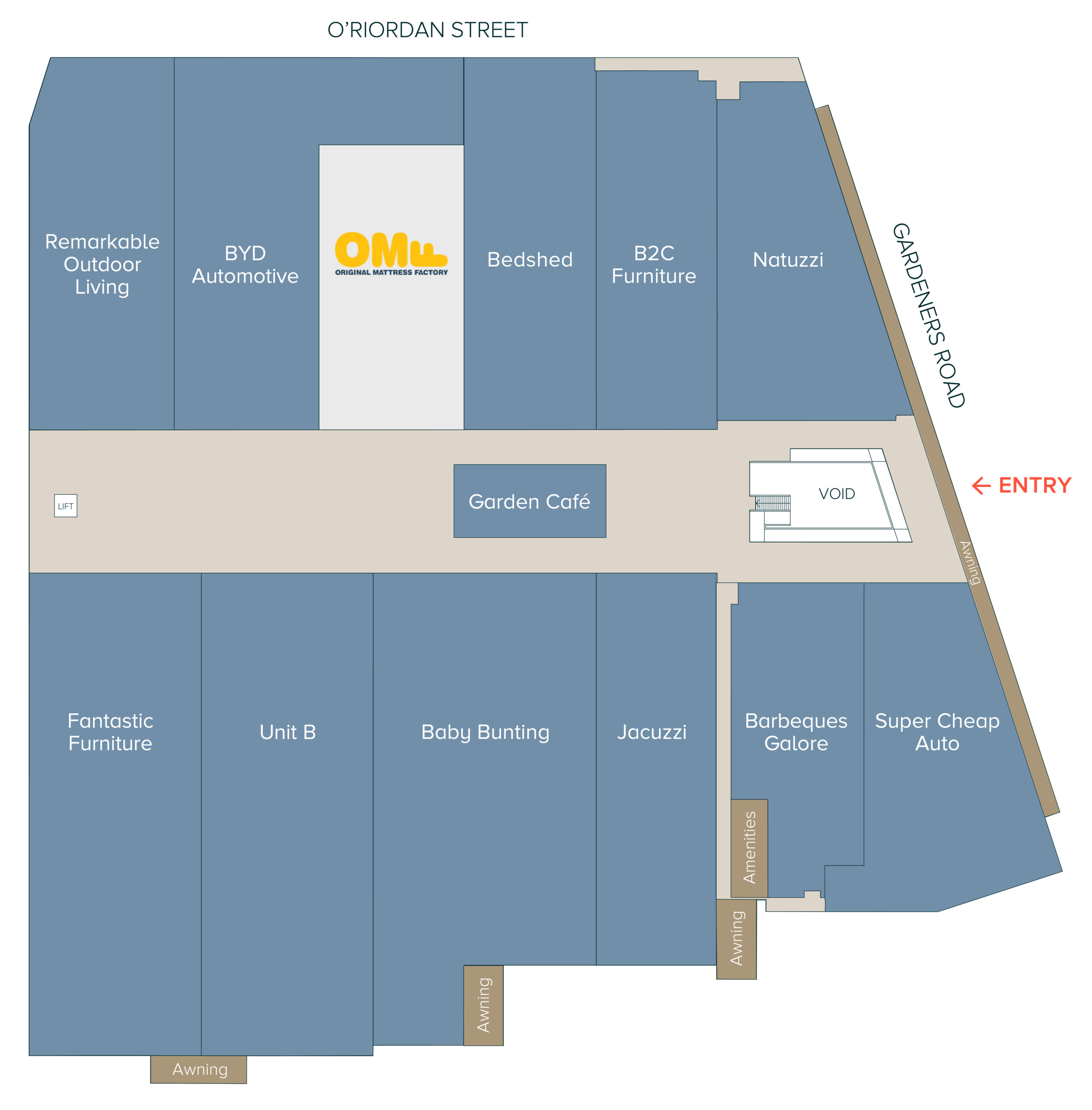 Original Mattress Factory - Gardeners Place